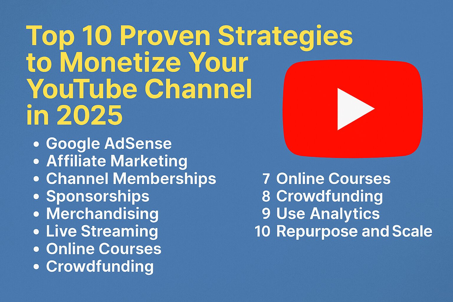 Monetize YouTube Channel In 2025 - Make Money with Your Passion!